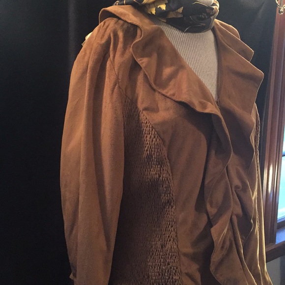 Jones New York | Jackets & Coats | Jones New York Suede Jacket Chestnut ...